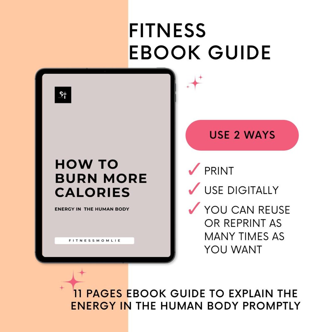 How Do We Burn Calories Guide Book, Calorie Burn Guide, Total Daily ...