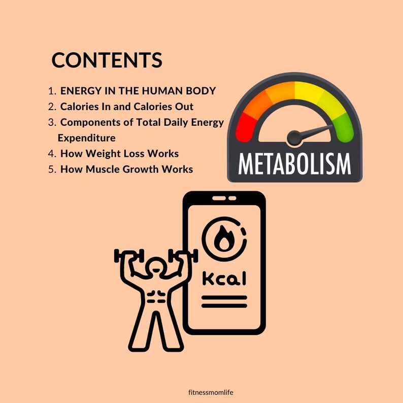 How Do We Burn Calories Guide Book, Calorie Burn Guide, Total Daily ...