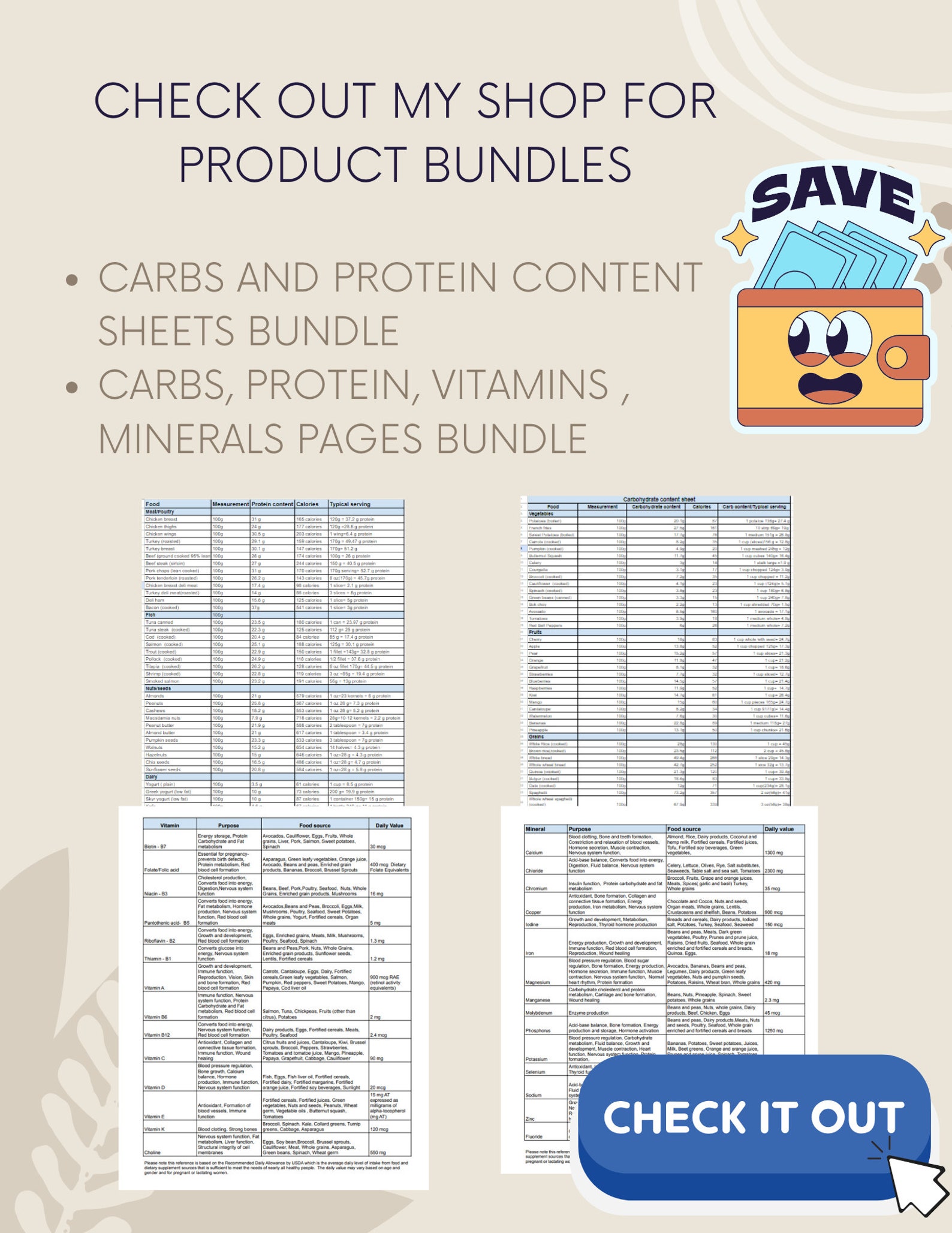 Carbohydrate Food Chart Carbs Content Sheet Pdf Carb Counting Food List Printabledigital