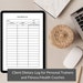Client Intake Dietary Log, 3 Day Dietary Log, Personal Trainer,fitness ...
