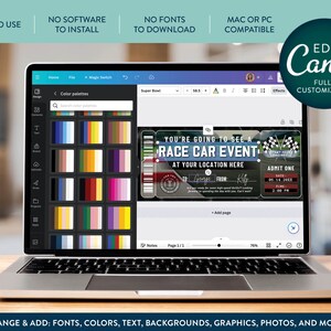 Car Race Ticket Template, Nascar Gift Certificate, Formula 1 Race ...