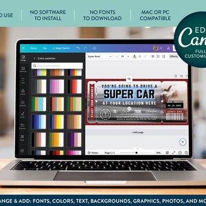Drive a Supercar Ticket Template, Super Car Driving Certificate, Car ...