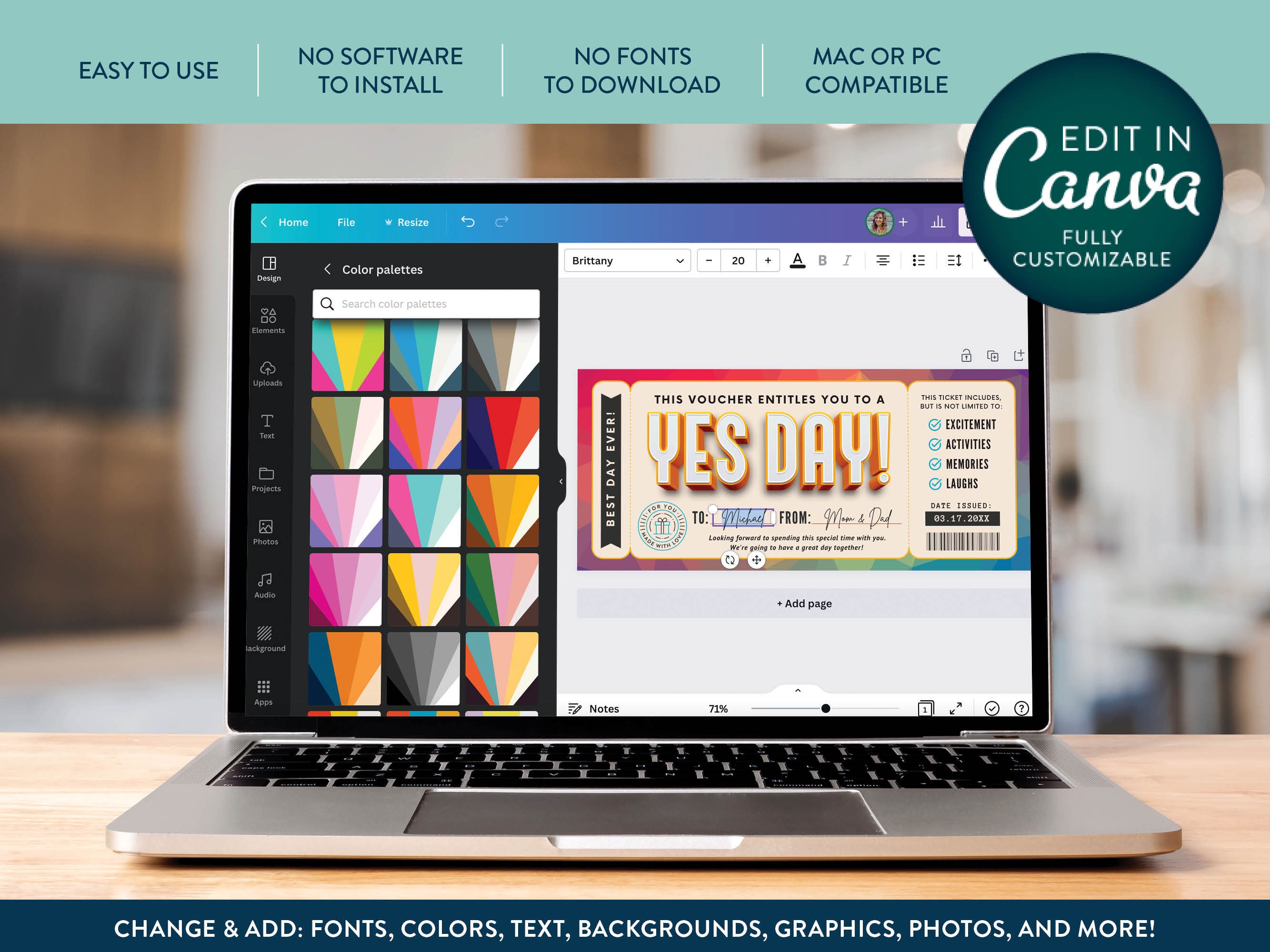 Yes Day Ticket Kids Best Day Ever Souvenir Yes Day Gift - Etsy