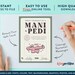 Mani Pedi Gift Card Holder Template, Valentines Day Nail Salon Gift ...