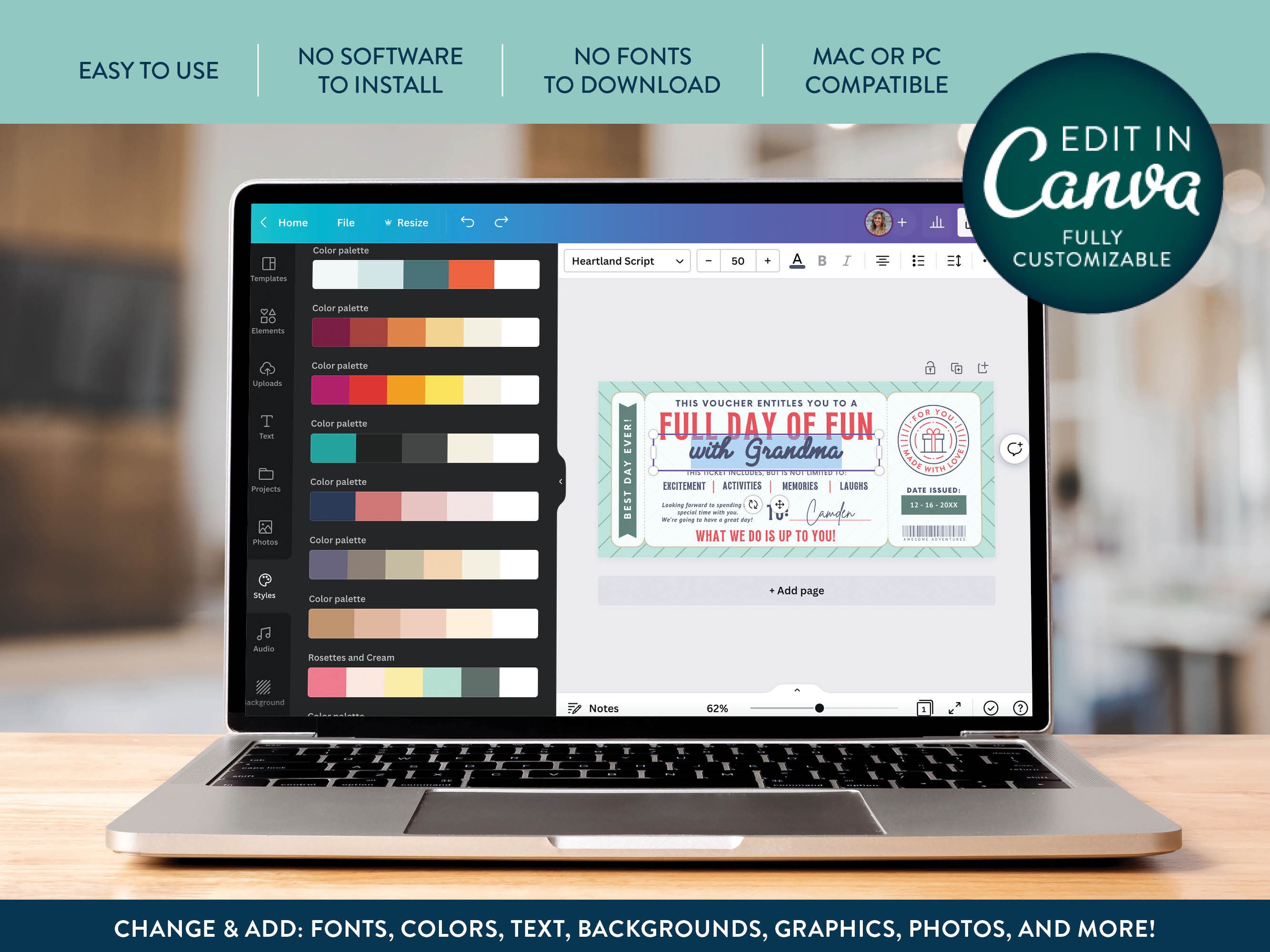 Fun Day Ticket Kids Experience Gift Souvenir Custom - Etsy