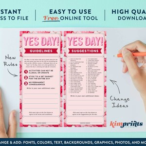 Yes Day Rules & Ideas, Kids Best Day Ever Suggestions, Yes Day ...