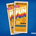 Fun Day Ticket Template, Yes Day Souvenir, Kids Special Experience Gift ...
