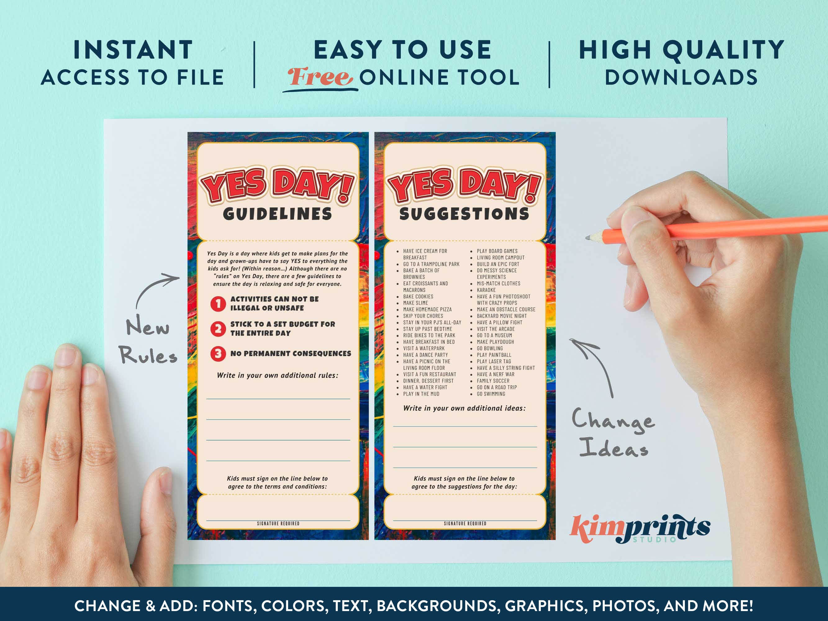 Yes Day Rules & Ideas, Kids Best Day Ever Suggestions, Yes Day ...