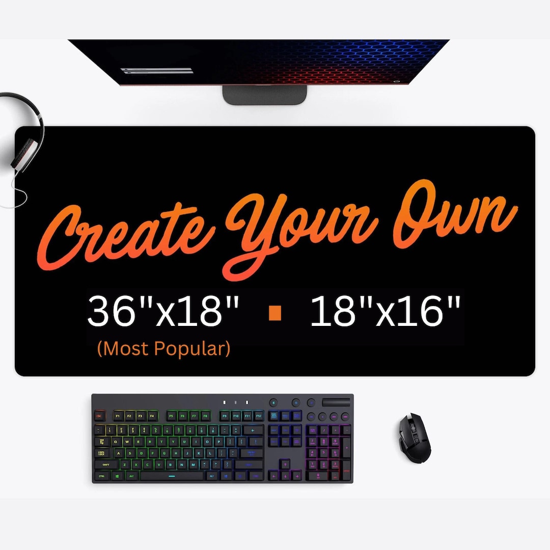 Custom Desk Mat, Custom Mouse Pad, Personalized Mouse Pad, Custom Gamer ...