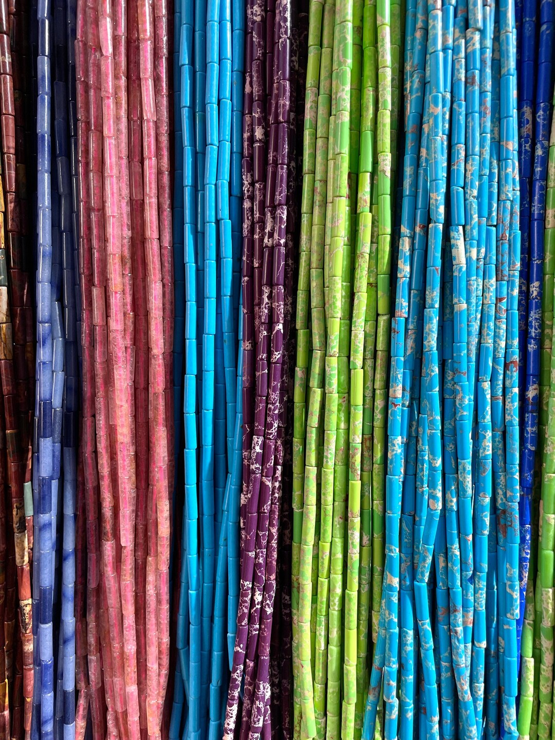 4x13mm Smooth Cylinder Stone Loose Beads,natural Stone Beads,diy ...