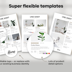 50 Editable Line Sheet Templates! Wholesale Catalog, Pricing & Services ...