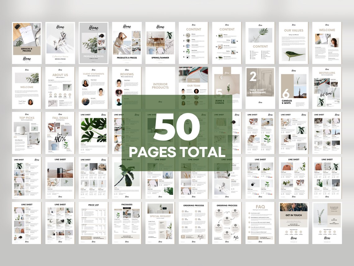 50 Editable Line Sheet Templates Wholesale Catalog, Pricing & Services ...