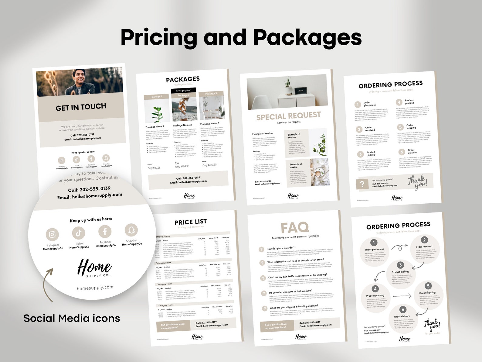 50 Editable Line Sheet Templates! Wholesale Catalog, Pricing & Services ...