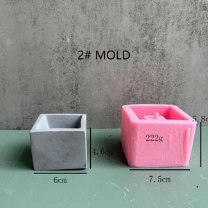 Storage Box Mold With Lid Concrete Plant Pot Mold Plaster Container ...