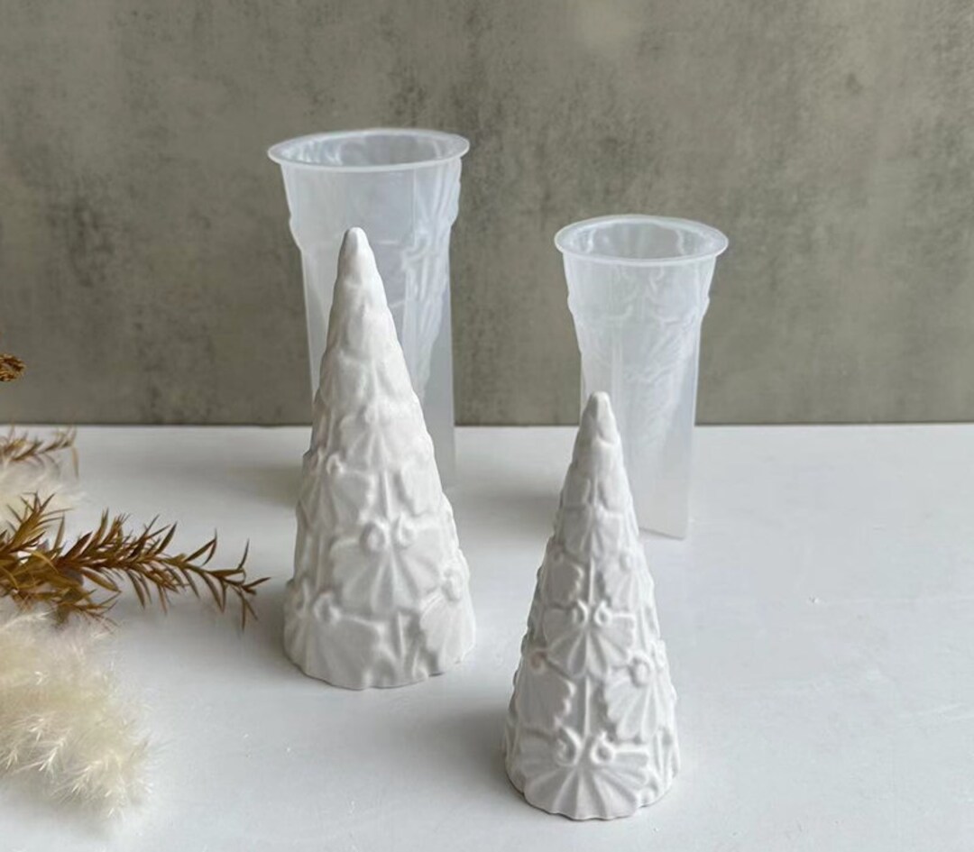 Christmas Trees Slicone Molds Casting Molds, Candle Molds Fir Tree ...