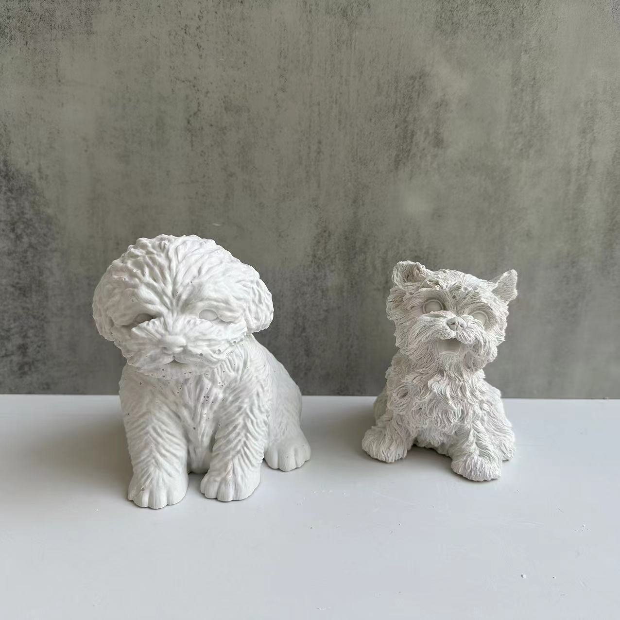 Cute Teddy Puppies Candle Silicone Mould Puppy Dog Soy Mold - Etsy