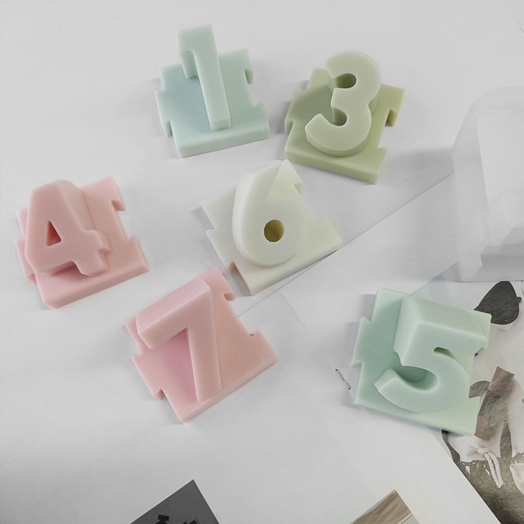 NEW 3D Number Mold,0-9 Number Silicone Mold,number Resin Molds,diy ...