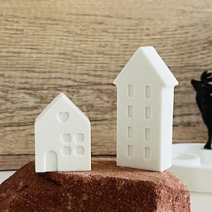 Small House Mold，mini Houses Silicone Molds Set,village House,light ...