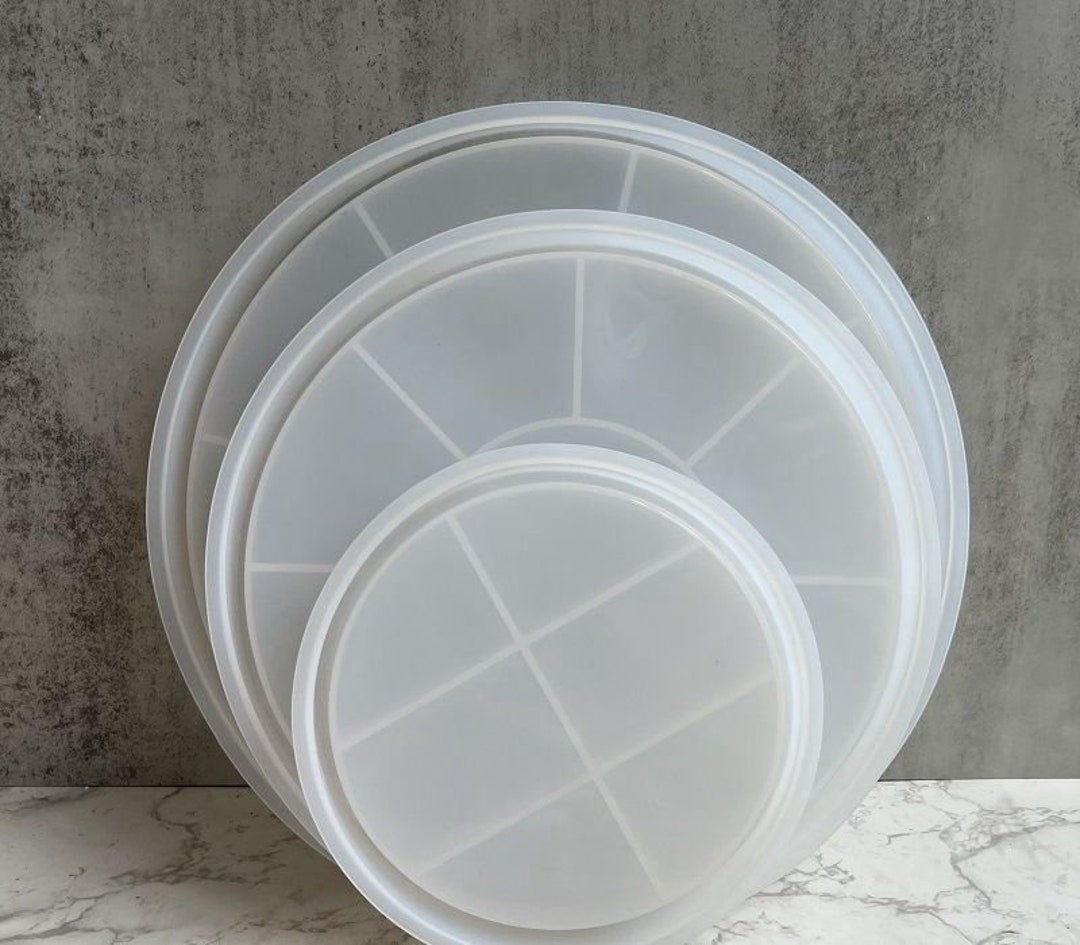 Large ROUND Tray MOLD-L/M/S Round Tray Molds-dish Plate Molds Concrete ...