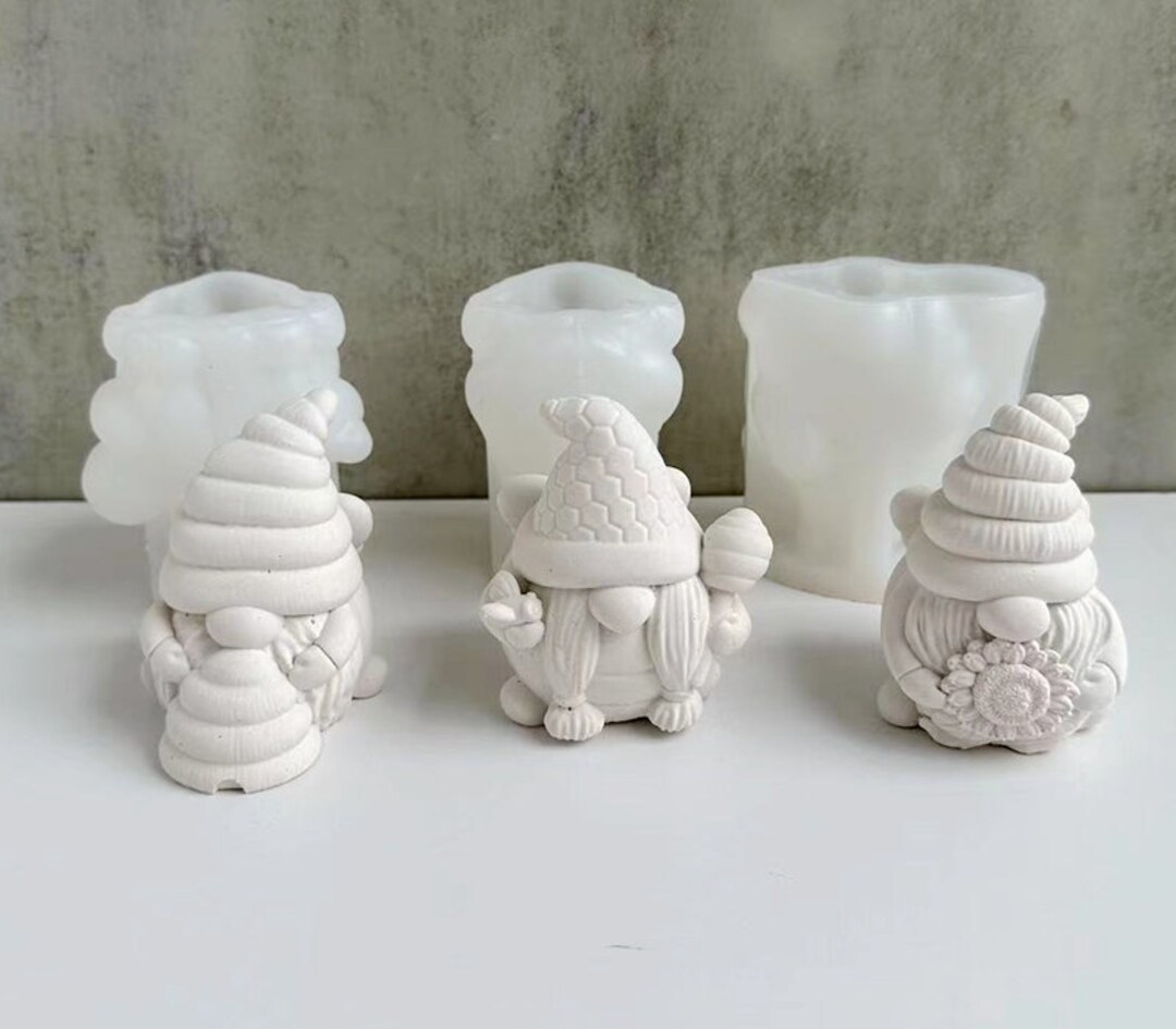 Christmas Gnome Silicone Mold-lovely Gnome Candle Mold-gnome Chocolate ...