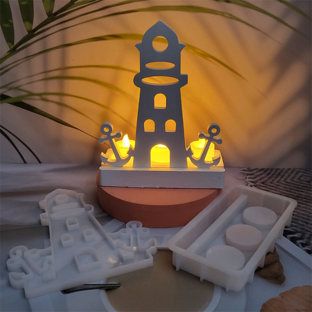 Silicone Mold,lighthouse Mold Beacon,lighthouse Casting Mold,nautical ...