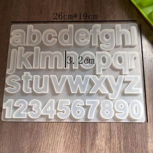A-Z Alphabet Silicone Mould, Small Letters Home Decor Mold ,insert ...