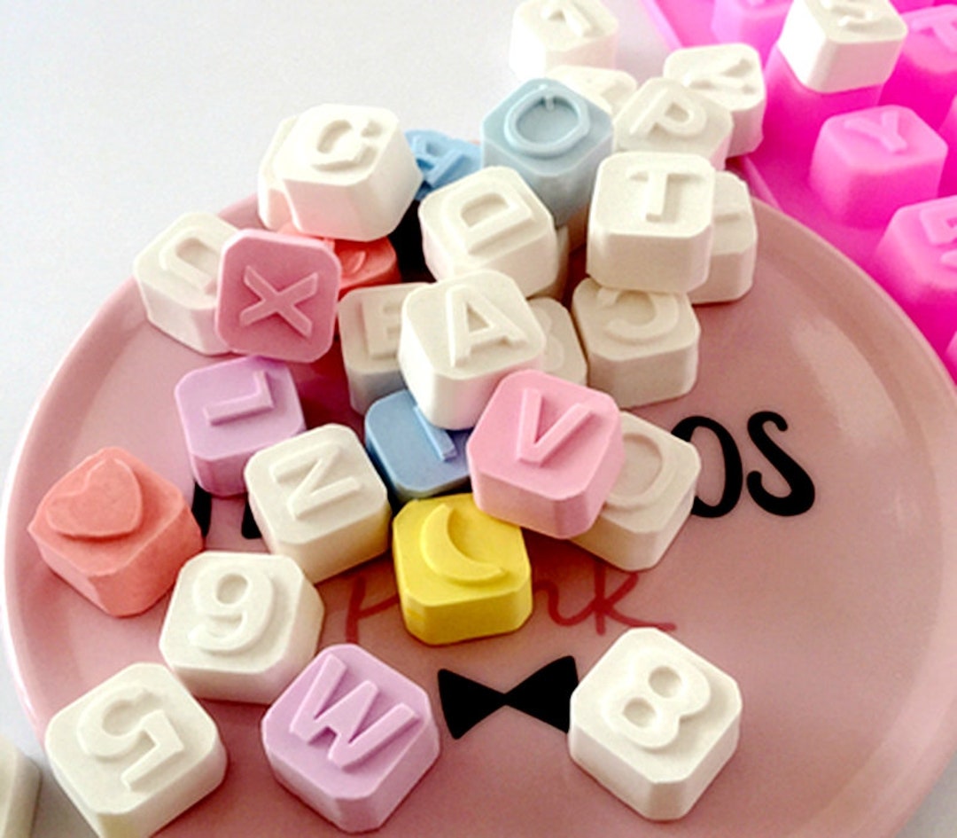 3D LETTERS MOLD,26 Letters Mold,number Mold,alphabet Silicone Mold ...