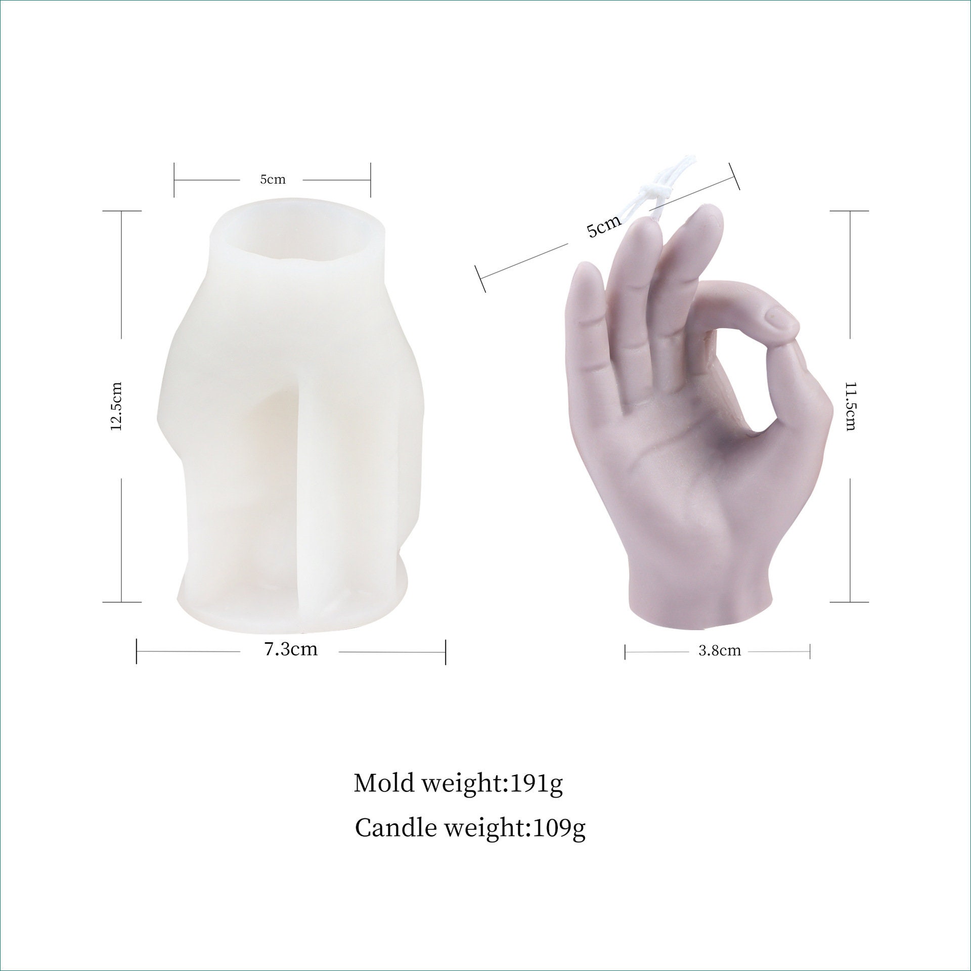 Ring Display Mold3d Middle Finger Candle Mold Finger Resin - Etsy