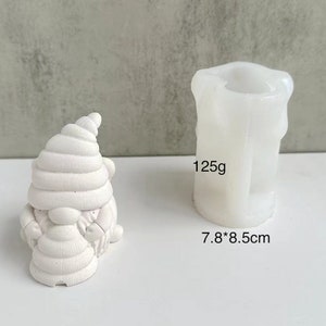 Christmas Gnome Silicone Mold-lovely Gnome Candle Mold-gnome Chocolate ...