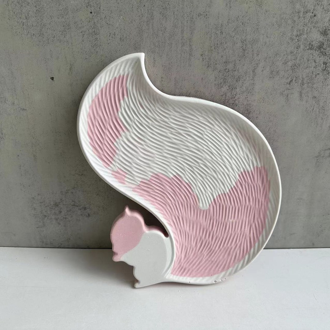 Squirrel Tray Silicone Mold,animal Tray Resin Mold,big Storage Tray ...
