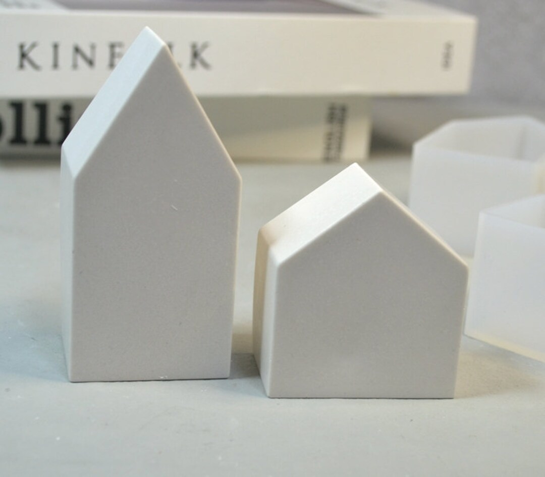 Mini House Mold DIY Crystal Epoxy Resin Mold Small House Silicone Mold ...