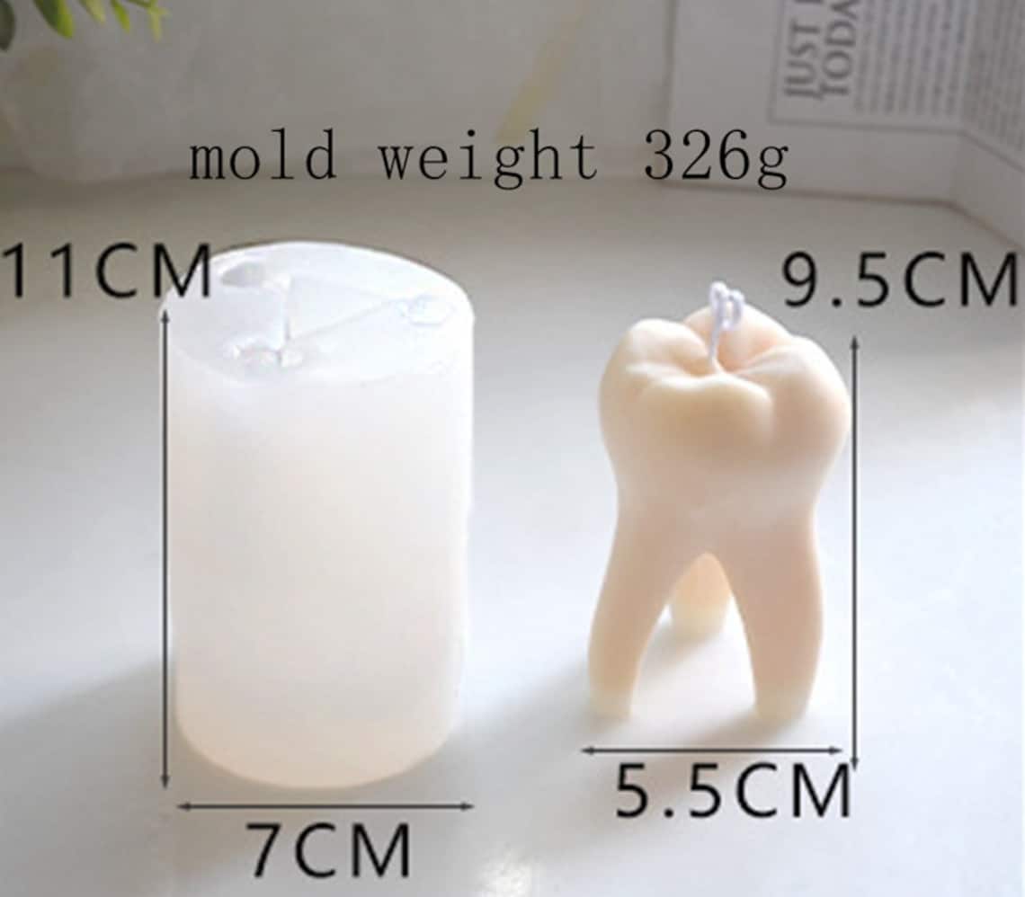 DIY 3D Tooth Candle Mold Tooth Mold Oral Mold Mouth Mold - Etsy