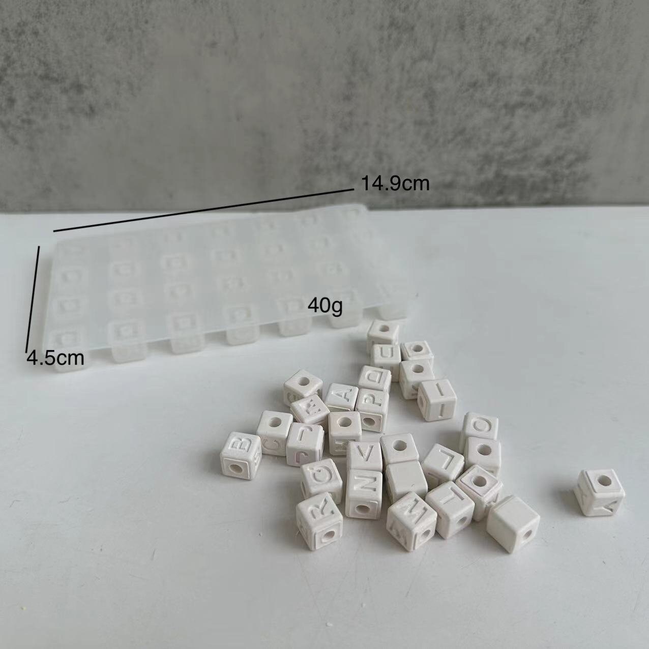 Mini Alphabet Beads Mold Letters Bracelet home Decoration - Etsy