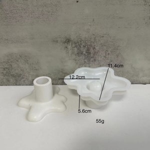 Irregular Shape Candle Holder Molds Concrete Candlestick Cement Plaster ...