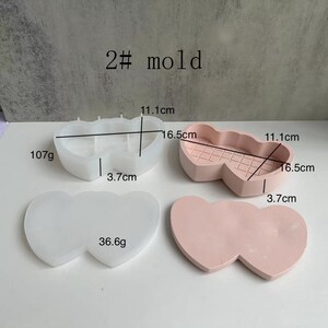 Heart Storage Box Silicone Mold ,jewelry Container Mold ,jewelry Tray ...