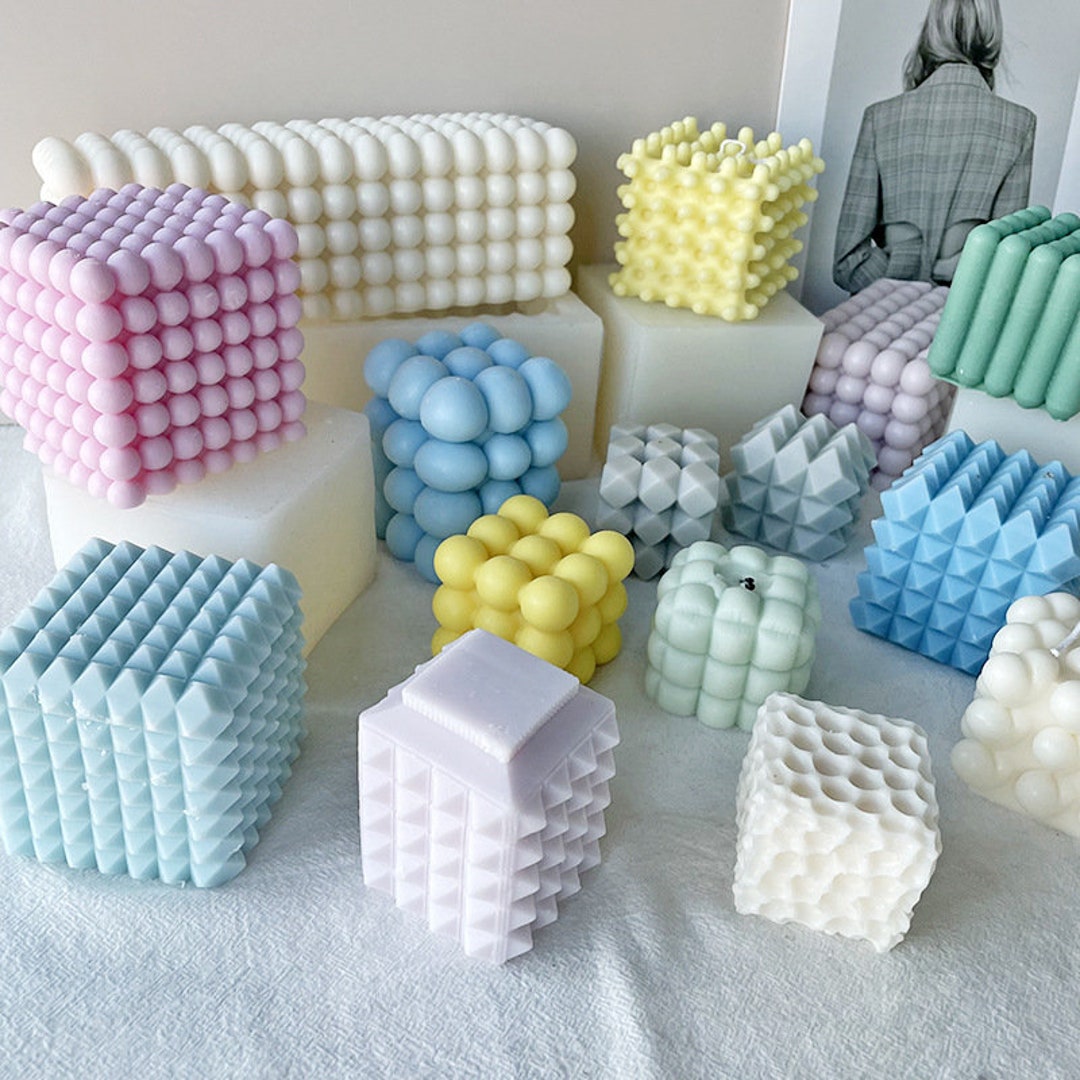 Rubik's Cube Geometric Candle Mold Cube 3D Silicone Mold - Etsy
