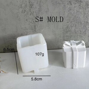 3D Gift Present Box Candle Mold,bow Tie Gift Box Mold-silicone Box Mold ...
