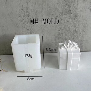 3D Gift Present Box Candle Mold,bow Tie Gift Box Mold-silicone Box Mold ...