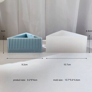 Triangle Jar Mold Striped Storage Jar Mold for Resin Home Decor, DIY ...