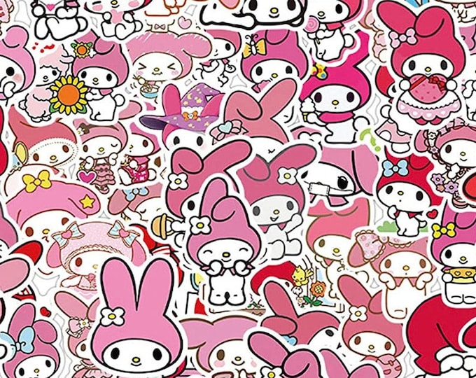 My Melody Kawaii Stickers and Decals for Planner, Laptop, Phone, Water ...