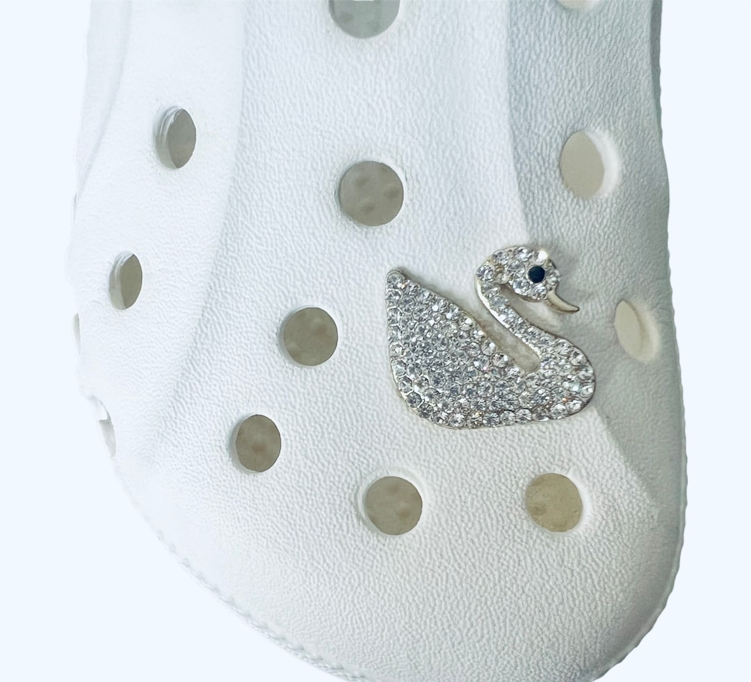 Swan Bird Metal Shiny Cute Shoe Charms Shoes Decoration Gift - Etsy