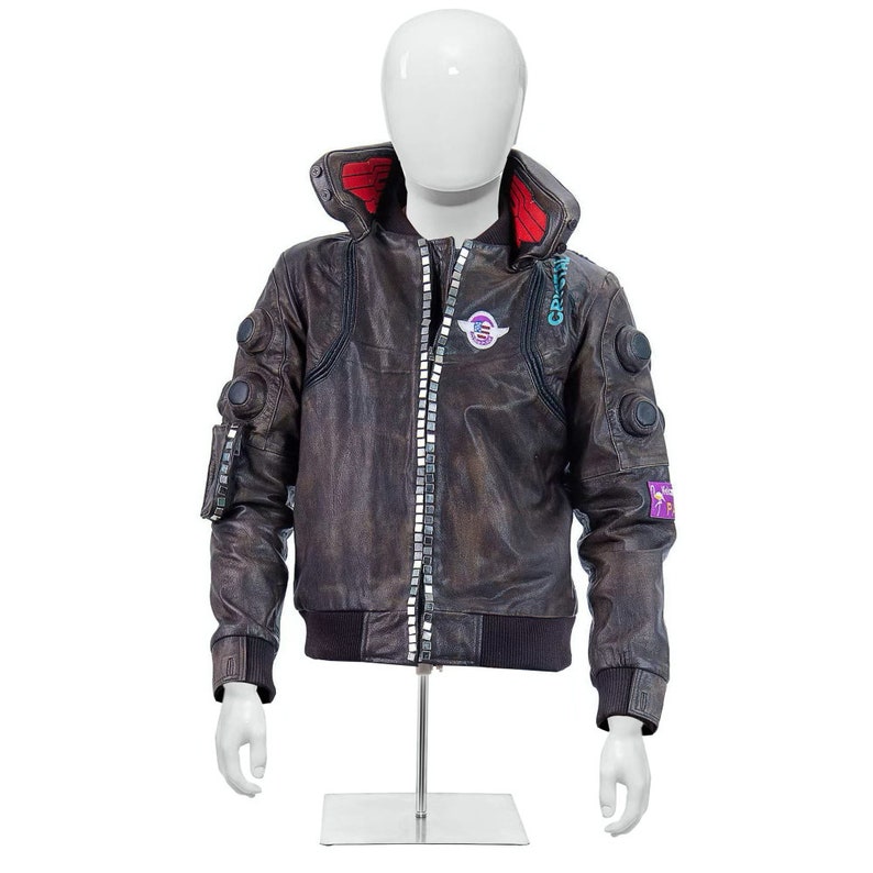 New Men's Distressed Brown Cyberpunk 2077 Inspired Samurai Cosplay ...