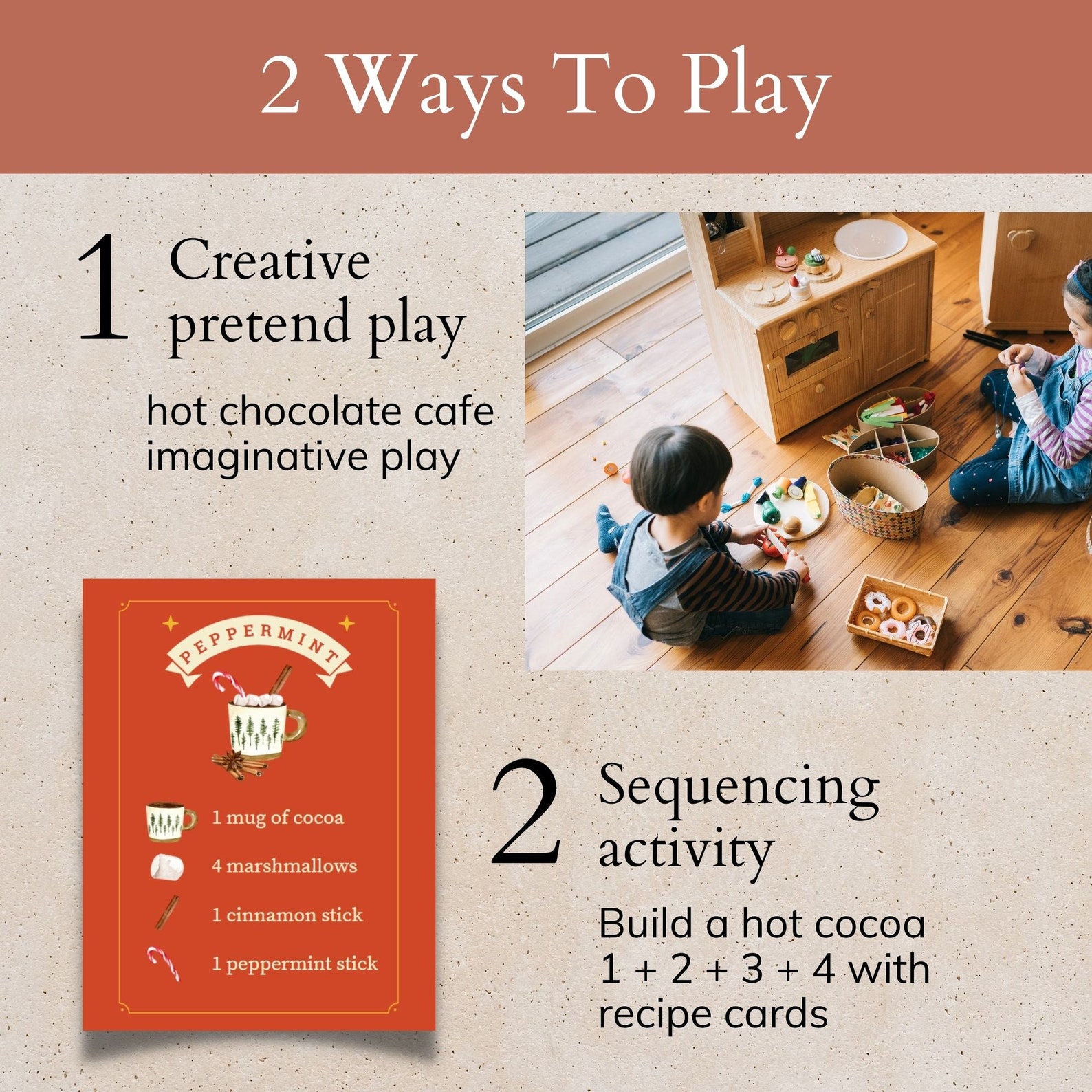 Hot Cocoa Recipe Cards Printable, Hot Chocolate Dramatic Pretend Play ...