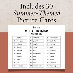 Write the Room Beginning Sounds Printable, Summer Learning Kindergarten ...