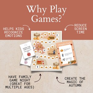 Pumpkin Game Printable for Identifying Emotions Cards Fun Fall Theme ...