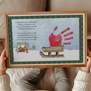 Christmas Handprint Poem Craft for Toddlers, Holiday Handprint ...