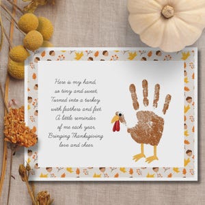 Thanksgiving Handprint Craft for Kids Template, Turkey Handprint ...