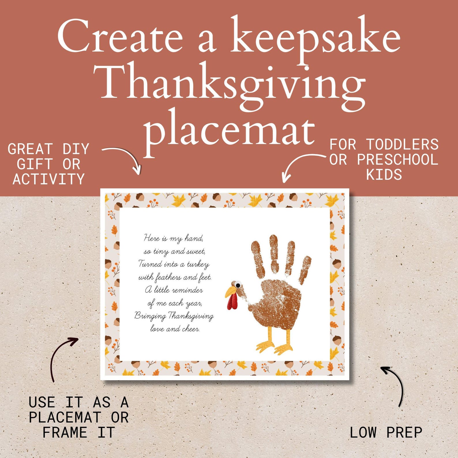 Thanksgiving Handprint Craft for Kids Template, Turkey Handprint ...
