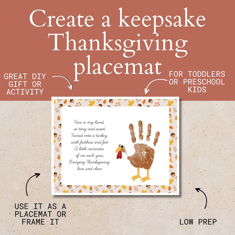 Thanksgiving Handprint Craft for Kids Template, Turkey Handprint ...