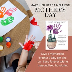 Mothers Day Handprint Poem, Cactus Mothers Day Craft, Mom Flower Hand ...